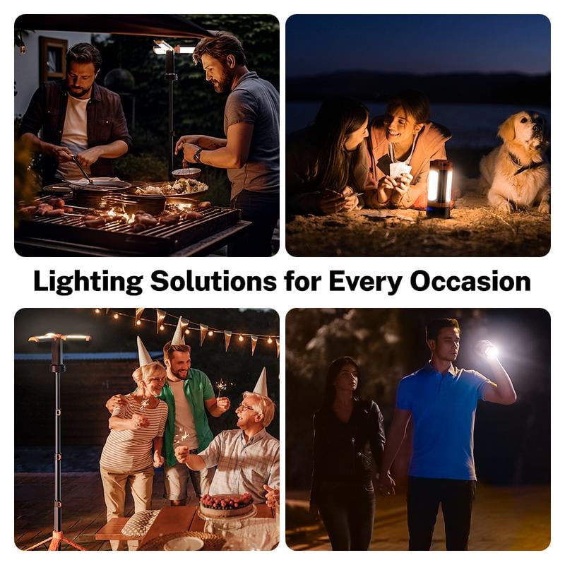 Sakerplus Upgraded Portable Camping Light with Bracket – ivyever